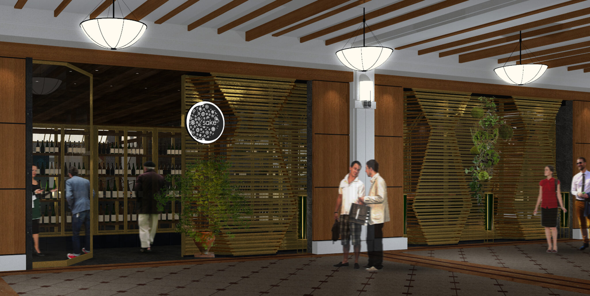 Sake+ Plaza Senayan Arcadia | 店舗の空間デザインや業態開発 MoMo.